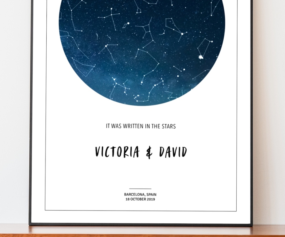 Custom Star Map - Posterixer